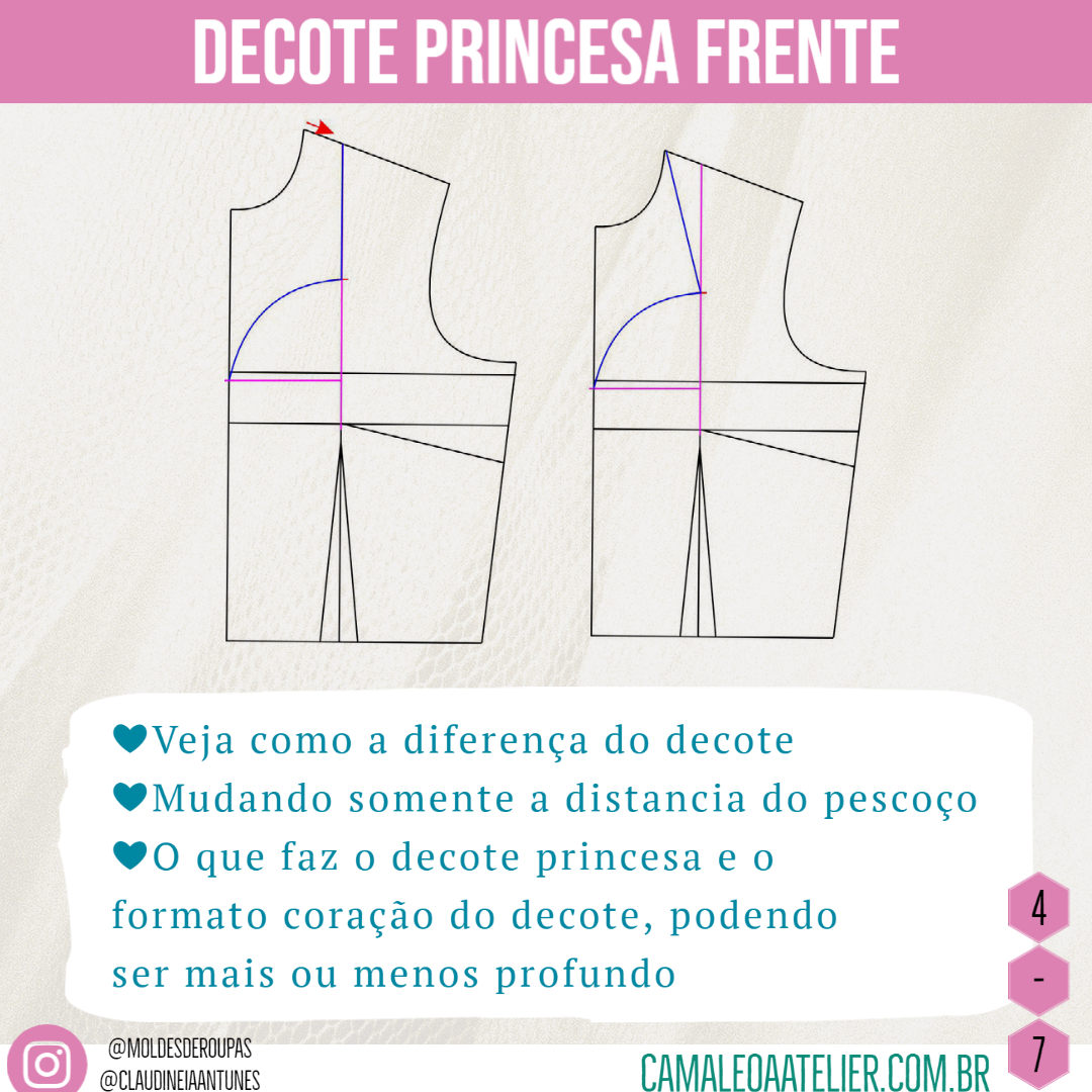 MODELAGEM DECOTE PRINCESA – CAMALEOA ATELIER DE COSTURA