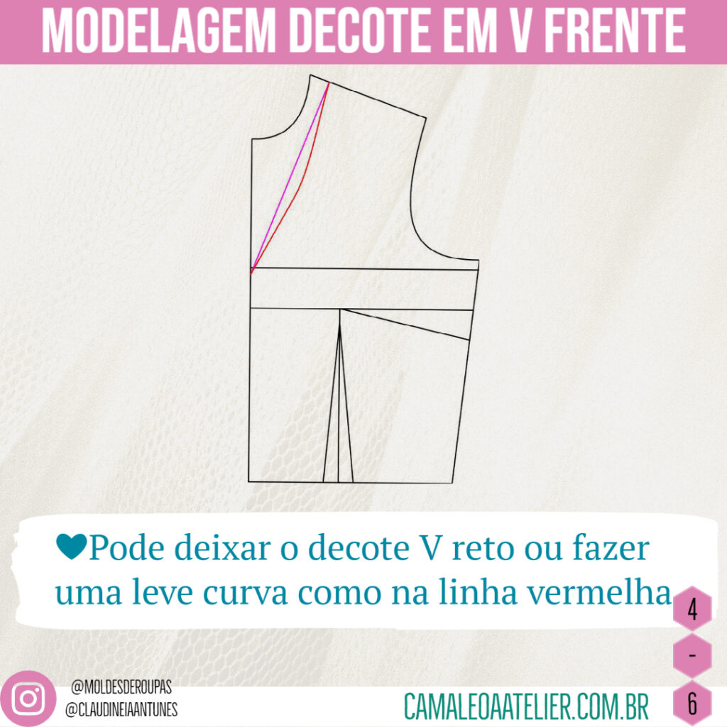 MODELAGEM DECOTE V – CAMALEOA ATELIER DE COSTURA