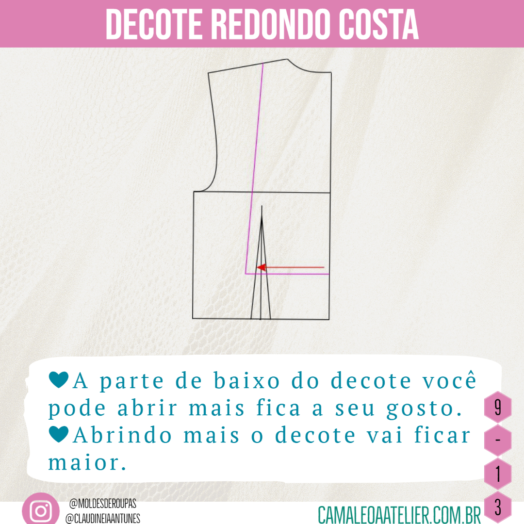 MODELAGEM DECOTE REDONDO – CAMALEOA ATELIER DE COSTURA