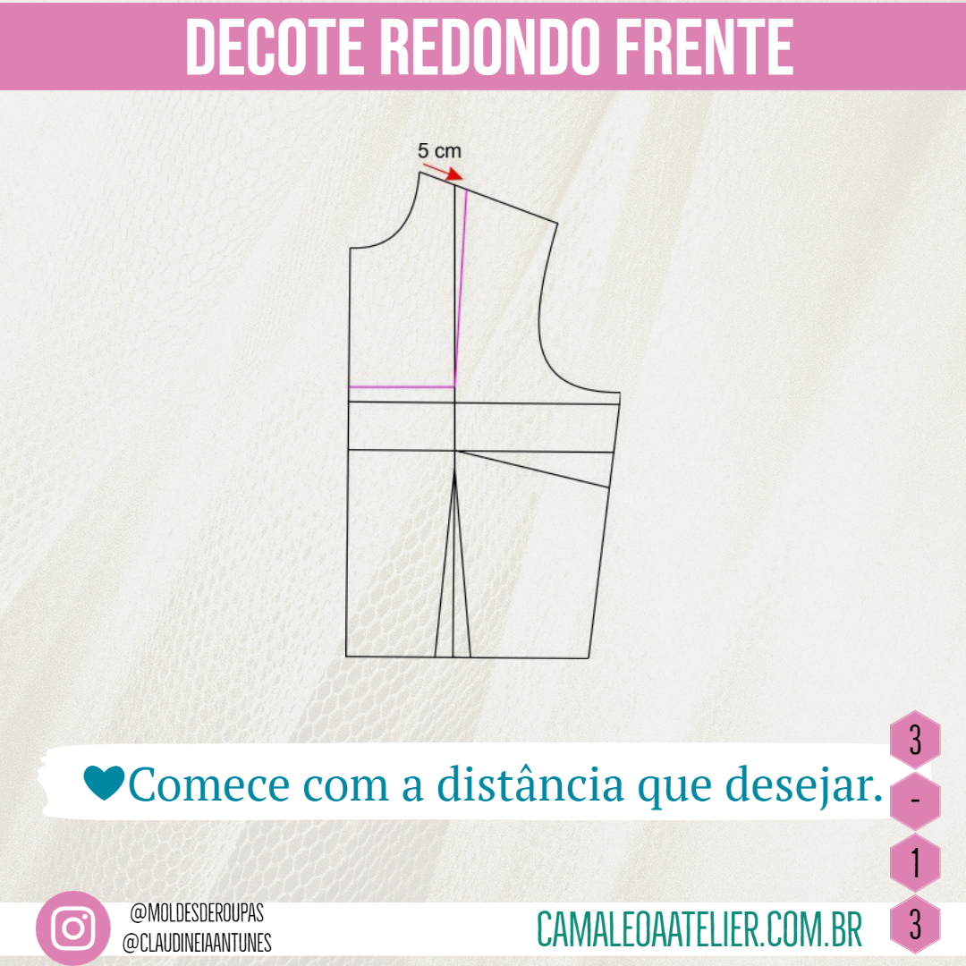 MODELAGEM DECOTE REDONDO – CAMALEOA ATELIER DE COSTURA