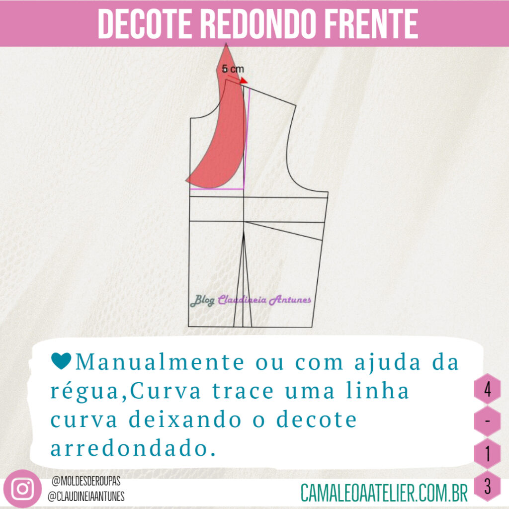 MODELAGEM DECOTE REDONDO – CAMALEOA ATELIER DE COSTURA
