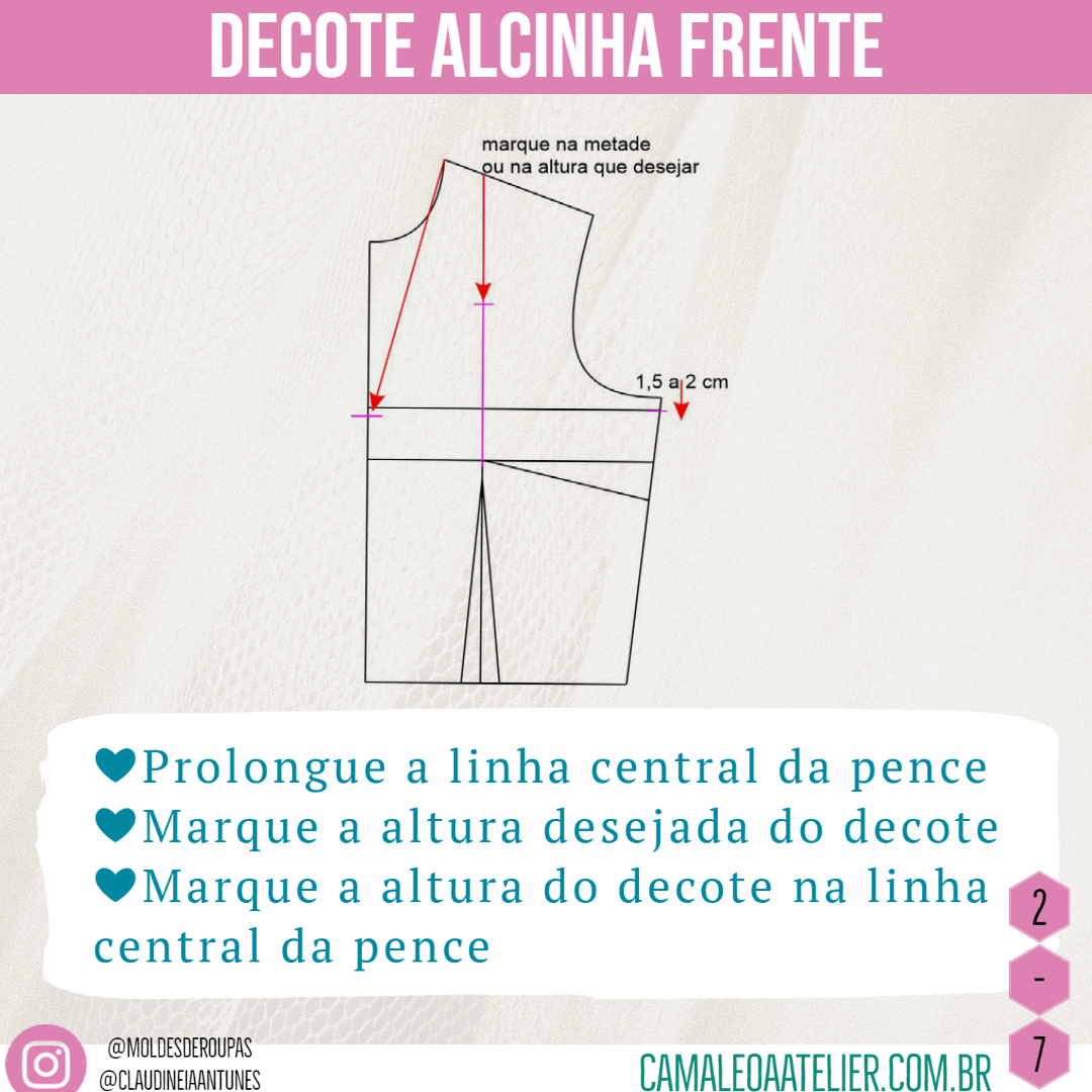 MODELAGEM DECOTE ALCINHA – CAMALEOA ATELIER DE COSTURA